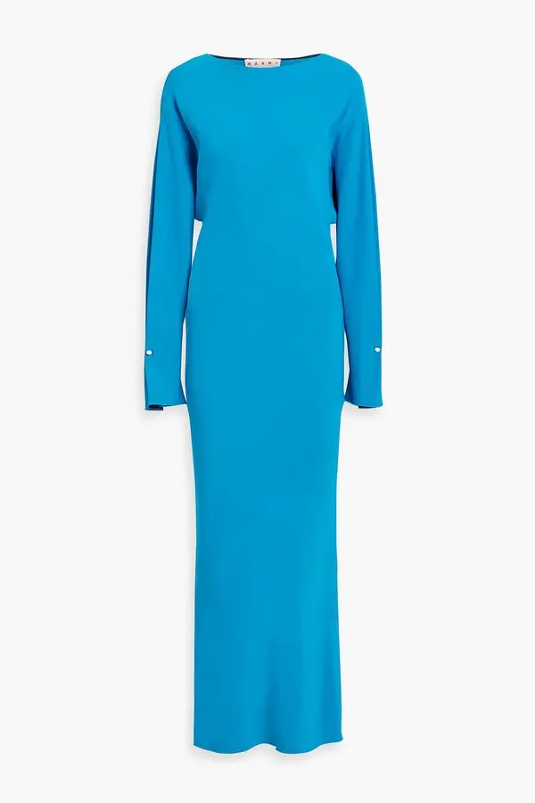 Marni Crepe Maxi Dress - Azure