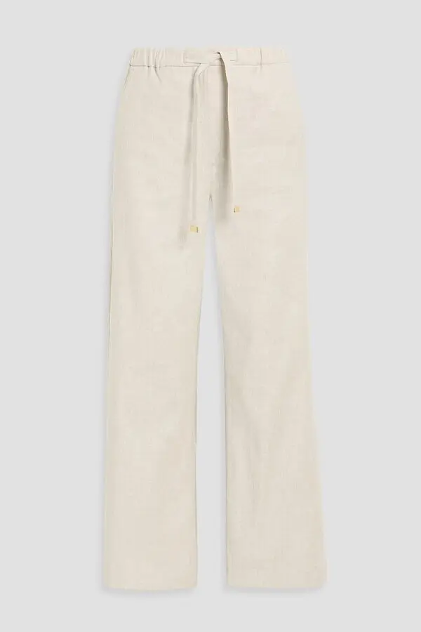 Max Mara America Linenblend Twill Wideleg Pants