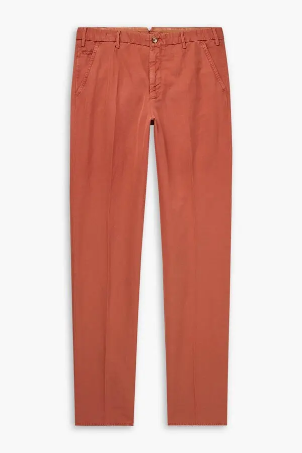 SLOWEAR Venezia 1951 Slimfit Straightleg Chinolino Trousers - Tan