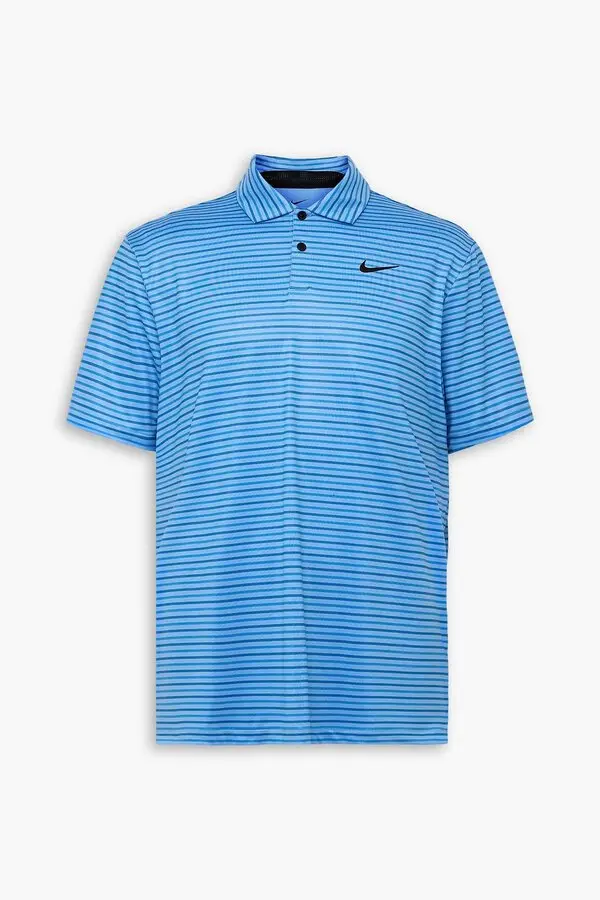 Nike Tour Striped Drifit Golf Polo Shirt