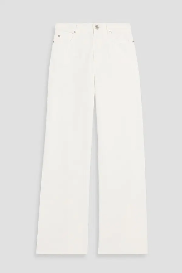 Max Mara Ari High-rise Wide-leg Jeans - White