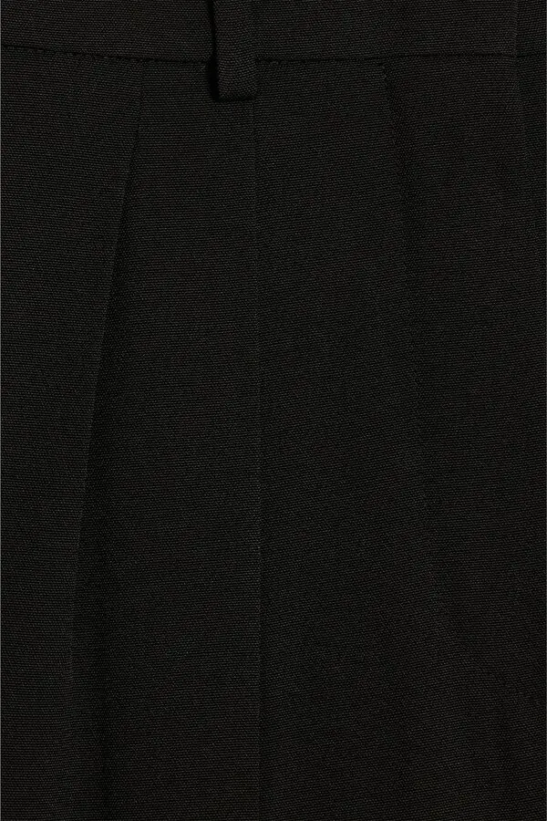 Sportmax Pleated Grain De Poudre Wideleg Pants