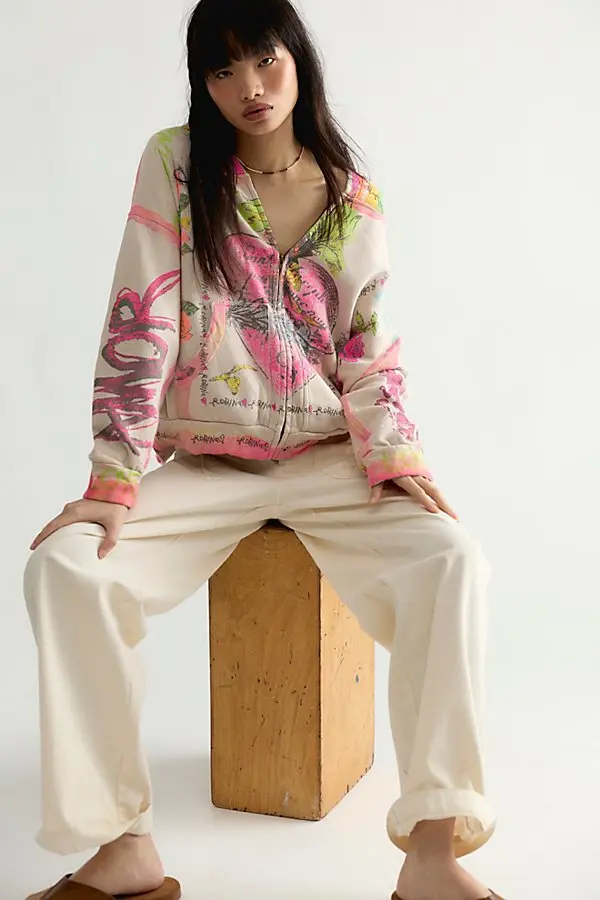 MAGNOLIA PEARL Awaken Sleeping Heart Isola Zip-up