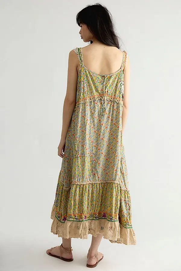 MAGNOLIA PEARL Piecewise Sydni Midi Sundress