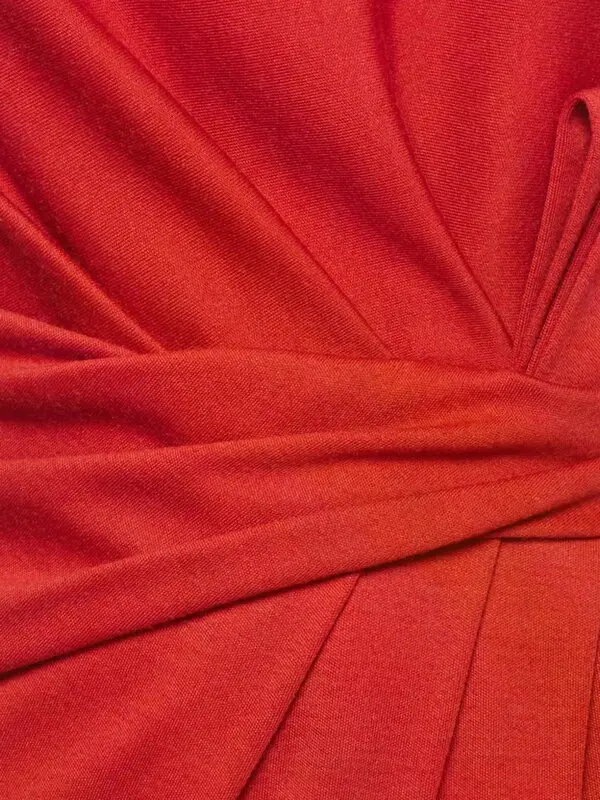 FERRAGAMO Wool Origami-pleated Sleeveless Dress