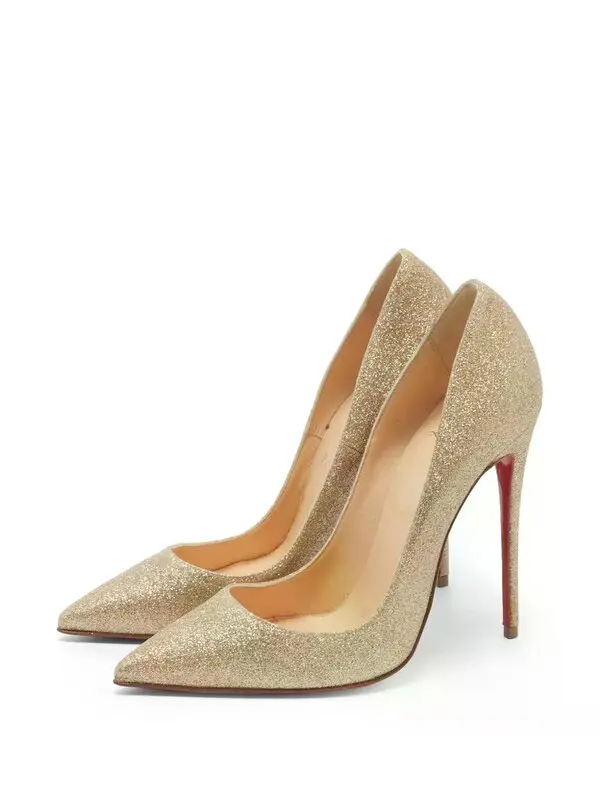 CHRISTIAN LOUBOUTIN So Kate Pointed-toe Pumps - Gold