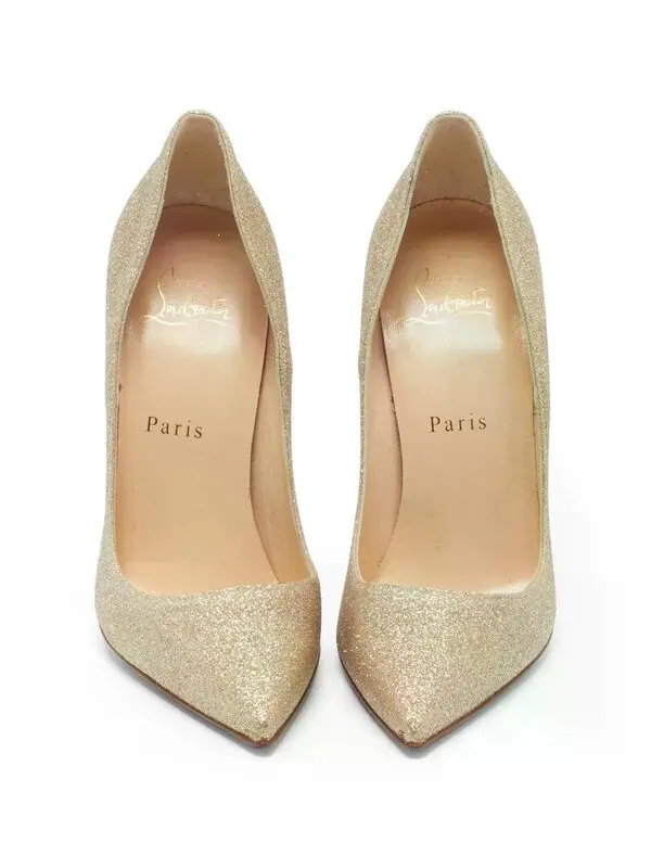 CHRISTIAN LOUBOUTIN So Kate Pointed-toe Pumps - Gold