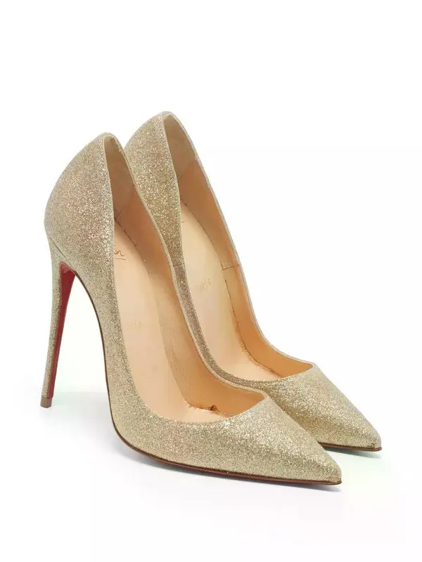 CHRISTIAN LOUBOUTIN So Kate Pointed-toe Pumps - Gold