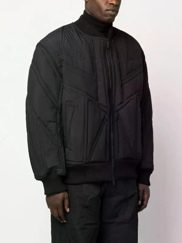 Y3 Quilted Bomber Jacket - Black