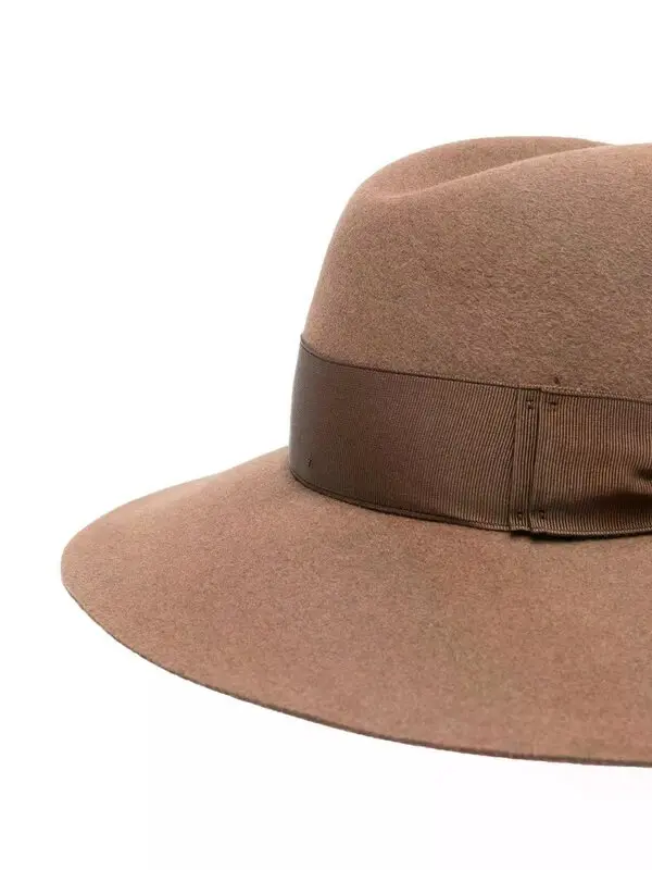 Borsalino Fedora Hat With Ribbon Detail
