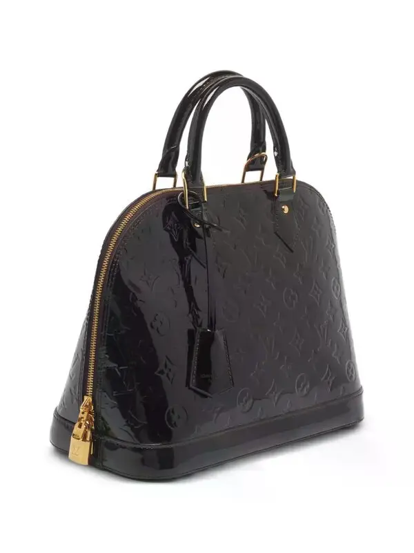 LOUIS VUITTON Alma Pm Monogram Vernis Handbag - Brown