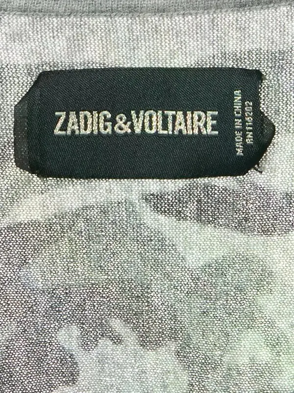 Zadig&Voltaire Camouflage-print Long-sleeve Cashmere Jumper