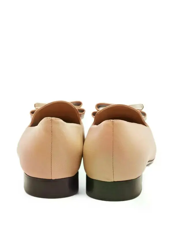 FERRAGAMO Leda Bow Detail Loafers