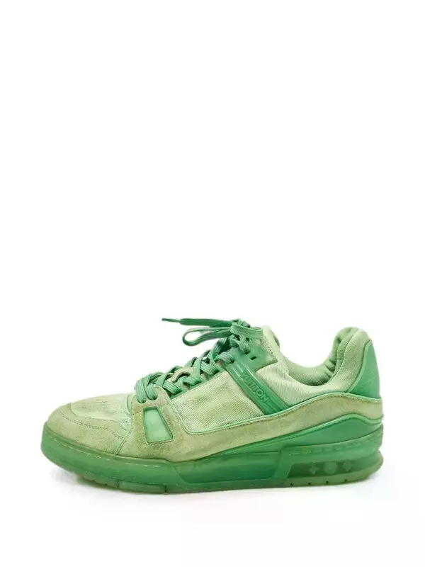 LOUIS VUITTON Monogram Trainer Sneakers - Green