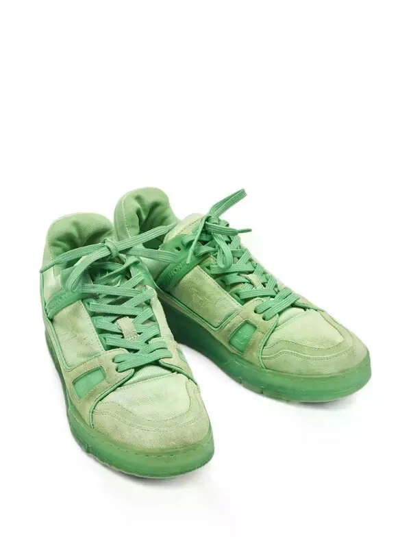 LOUIS VUITTON Monogram Trainer Sneakers - Green