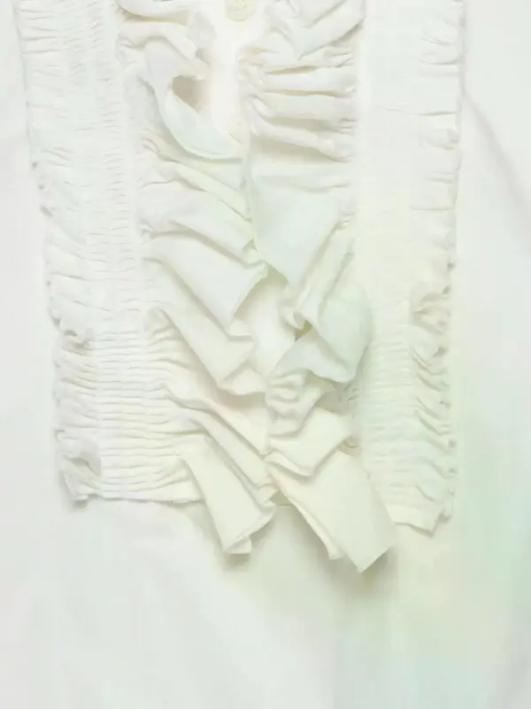 Givenchy Ruffled Neck Buttoned Blouse