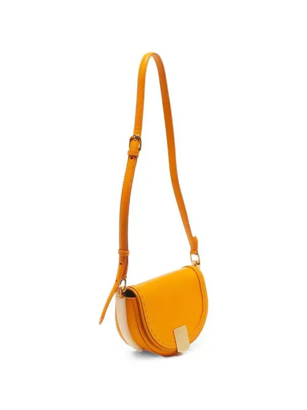 Fendi Moonlight Leather Crossbody Bag - Orange
