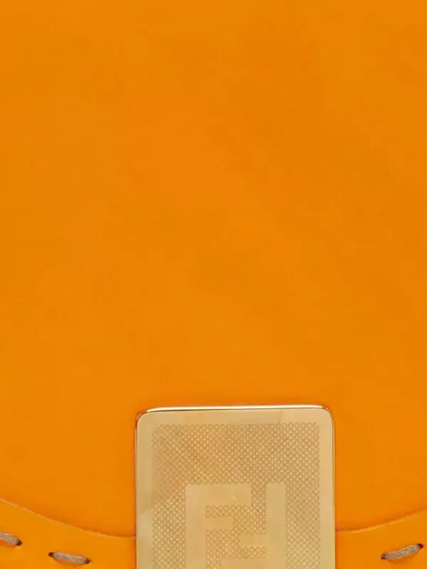 Fendi Moonlight Leather Crossbody Bag - Orange