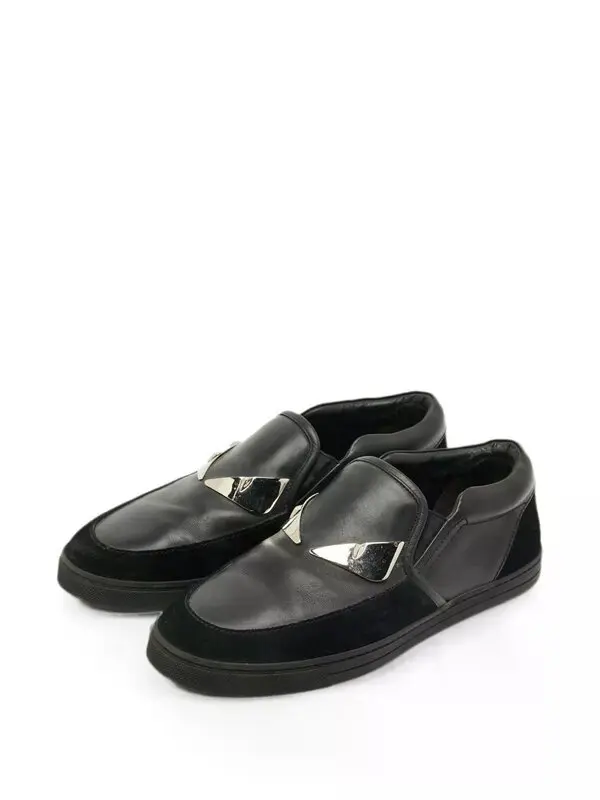Fendi Leather Slip-on Sneakers