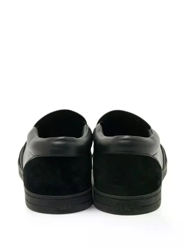 Fendi Leather Slip-on Sneakers