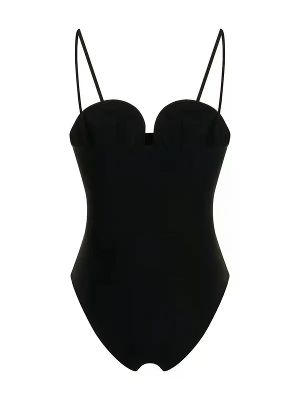 Magda Butrym Bustier-neck Swimsuit - Black