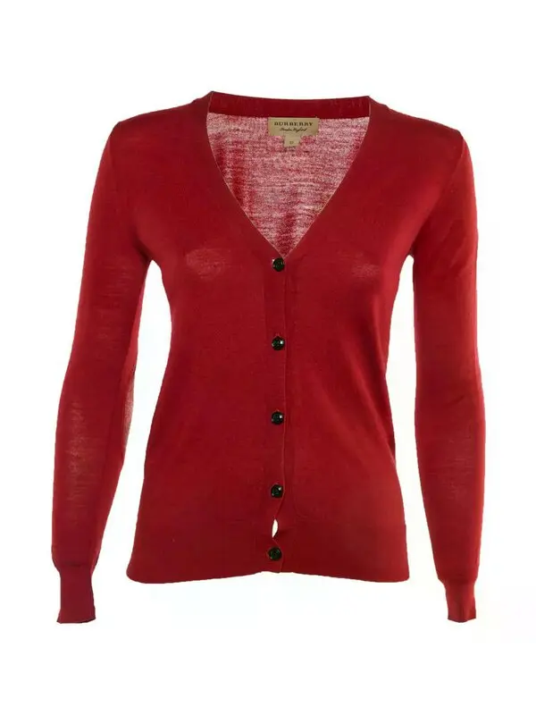 Burberry Merino Wool V-neck Cardigan