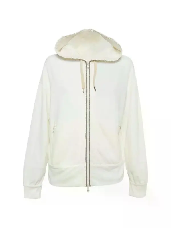 Brunello Cucinelli Monili Zip-front Hoodie