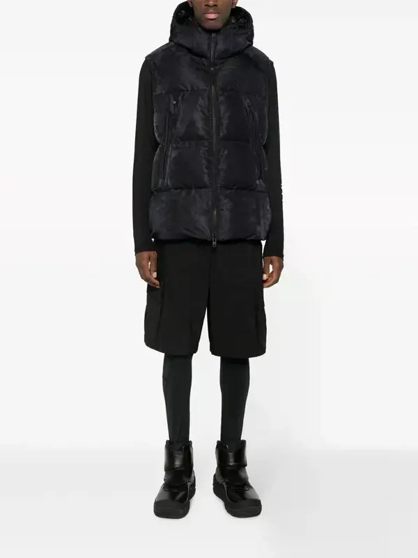 Y3 Graphic Print Padded Gilet