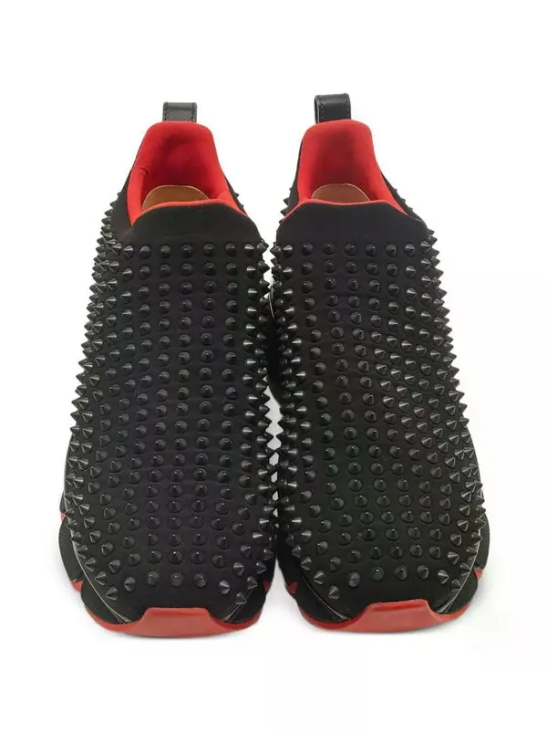 CHRISTIAN LOUBOUTIN Studded Sock Sneakers - Black