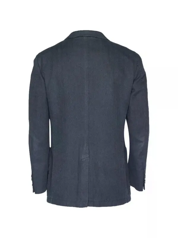 Ermenegildo Zegna Herringbone-pattern Single-breasted Blazer