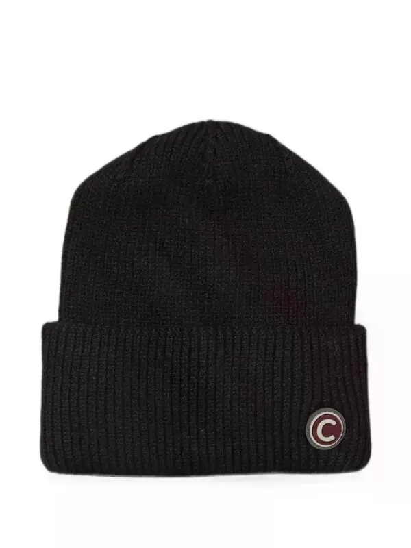 COLMAR Ribbed Knit Beanie Hat - Black