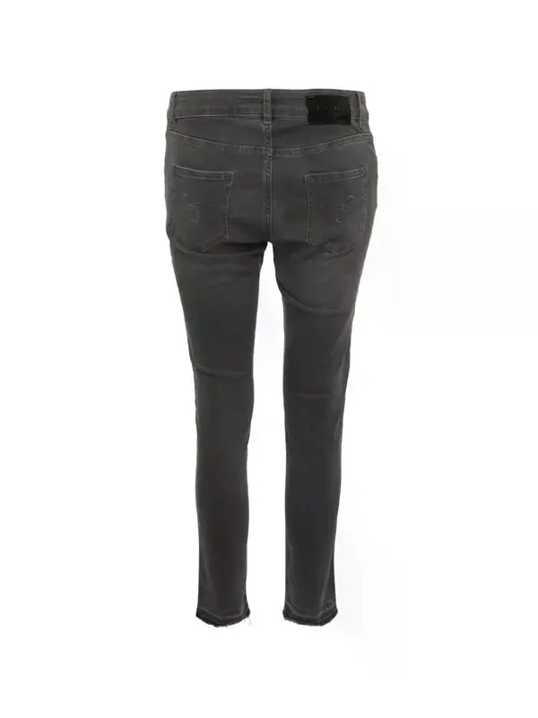 LANVIN Striped Embroidered Jeans