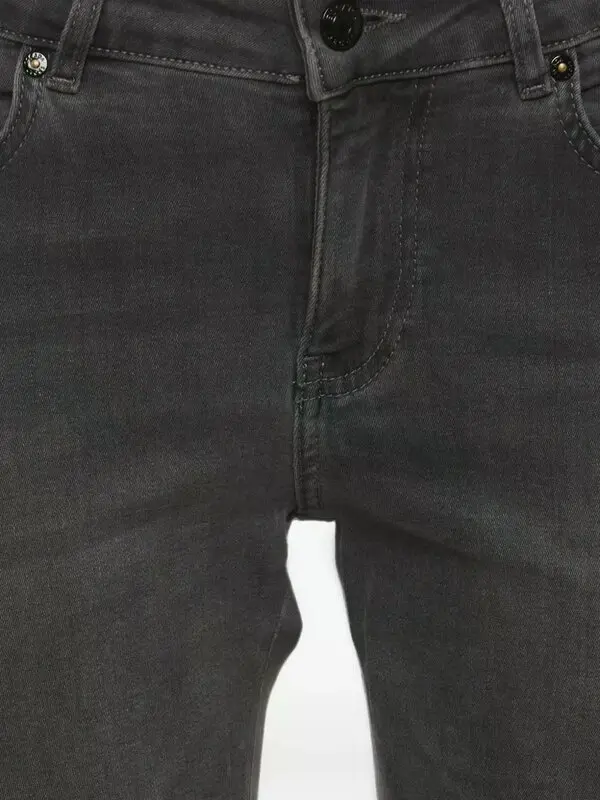LANVIN Striped Embroidered Jeans
