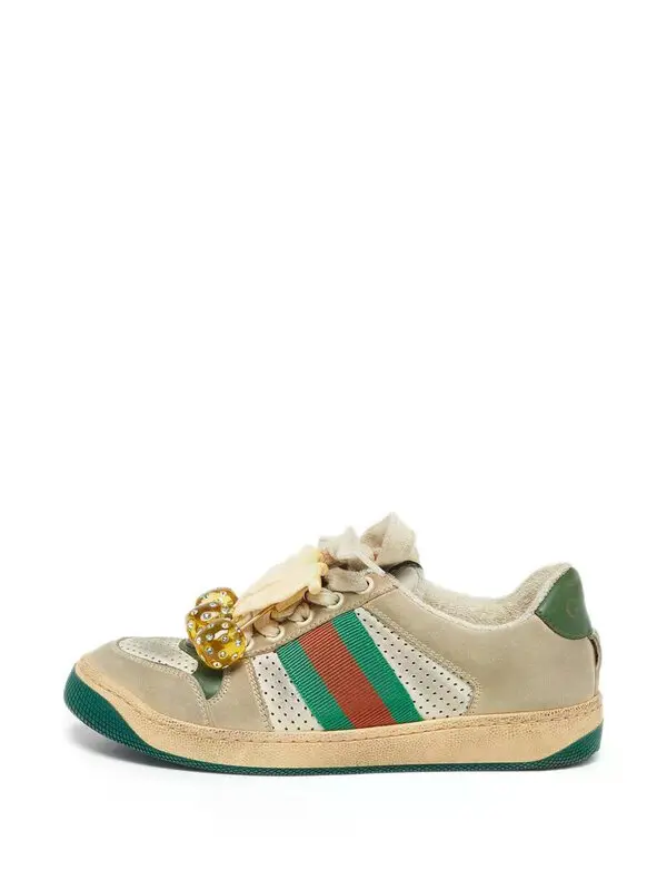 Gucci Screener Nubuck Sneakers