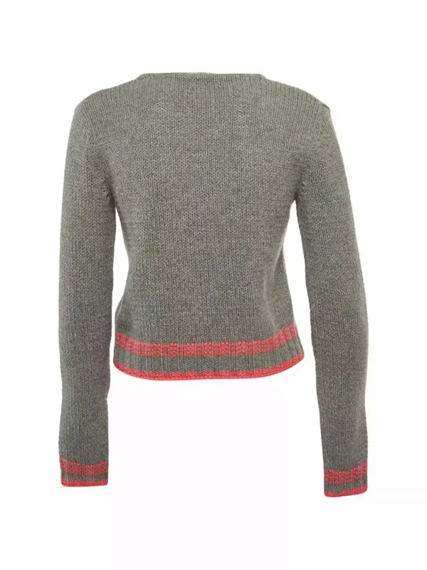 Valentino Garavani Ribbed Knit Crew-neck Sweater