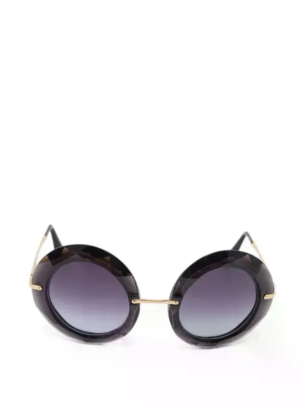 Dolce & Gabbana Dg 6105 Round Sunglasses - Black