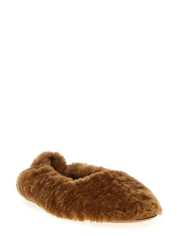Dries Van Noten Fur Ballet Flats