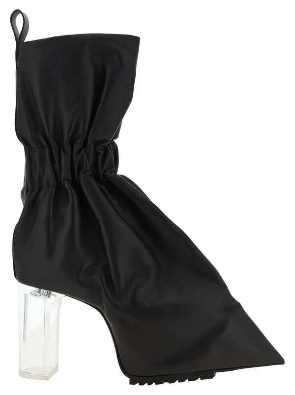 Rick Owens Pull On Cuffed Taquito Ankle Boots - Black