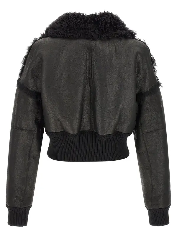Rick Owens Flight Jkt Cropped' Bomber Jacket