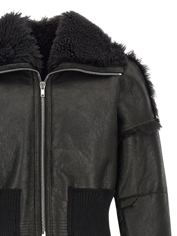 Rick Owens Flight Jkt Cropped' Bomber Jacket