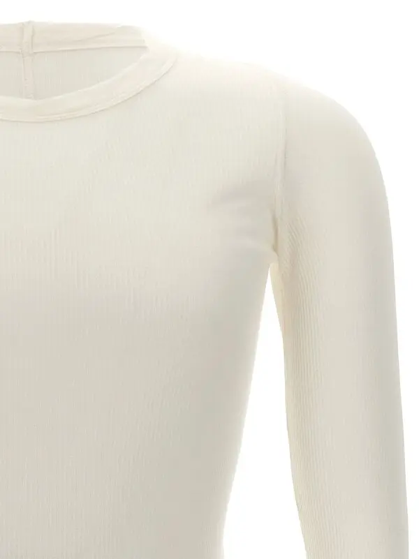 Rick Owens Rib Ls T' T-shirt - White