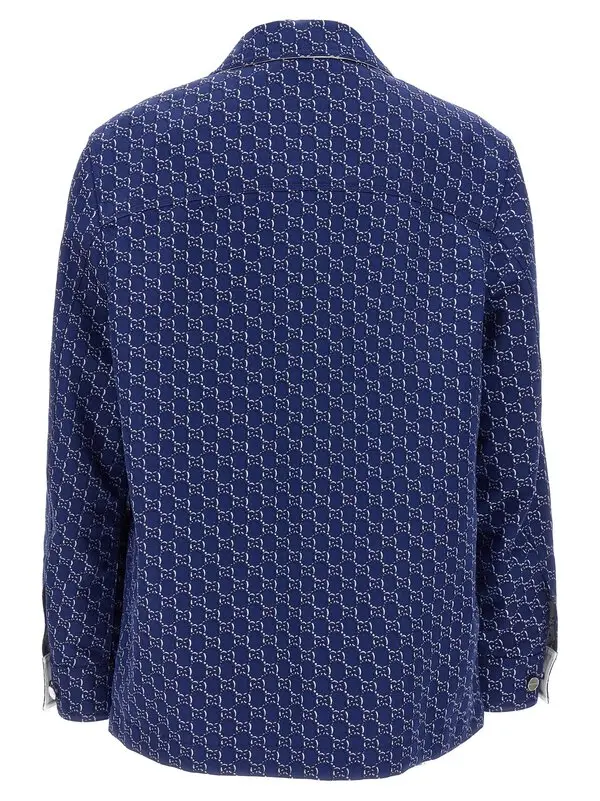 Gucci Gg Shadow Jacquard Cotton Jacket
