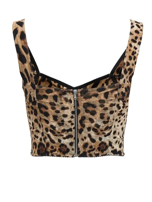 Dolce & Gabbana Leopardo' Bustier Top