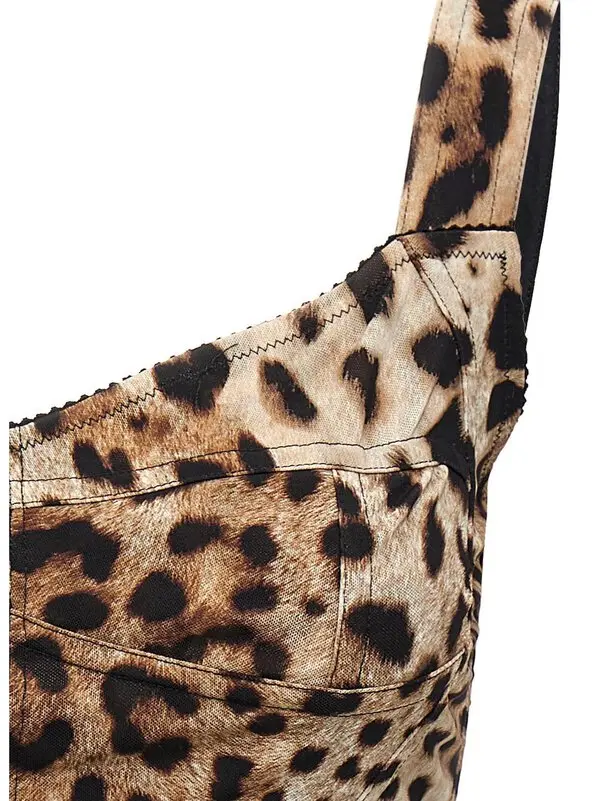 Dolce & Gabbana Leopardo' Bustier Top
