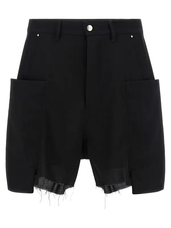 Rick Owens Stefan Cargo Bermuda Shorts - Black
