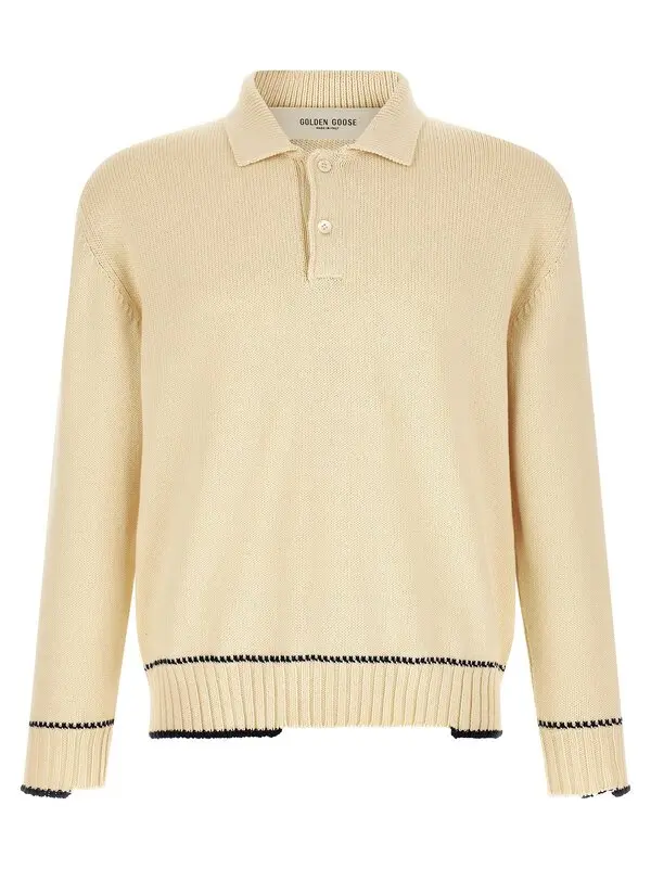 GOLDEN GOOSE Rindley' Polo Shirt - White