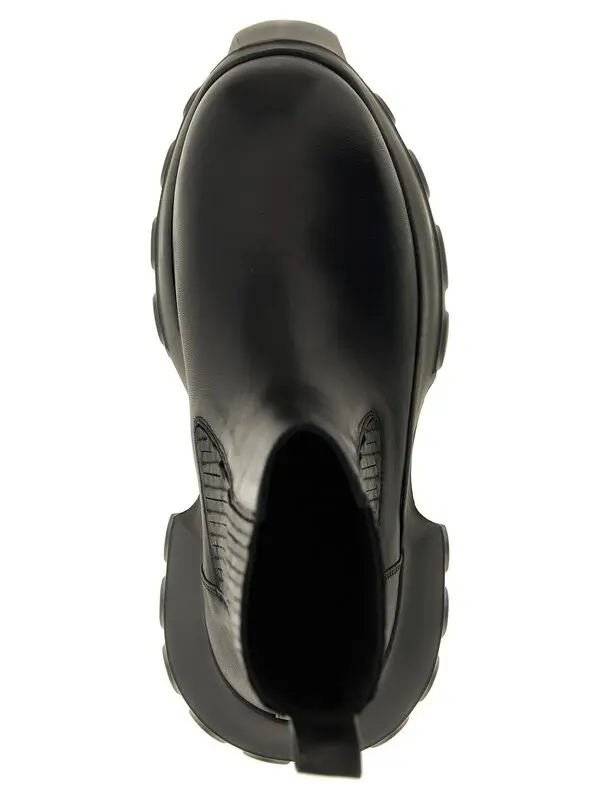 Rick Owens Beatle Mega Tractor' Ankle Boots