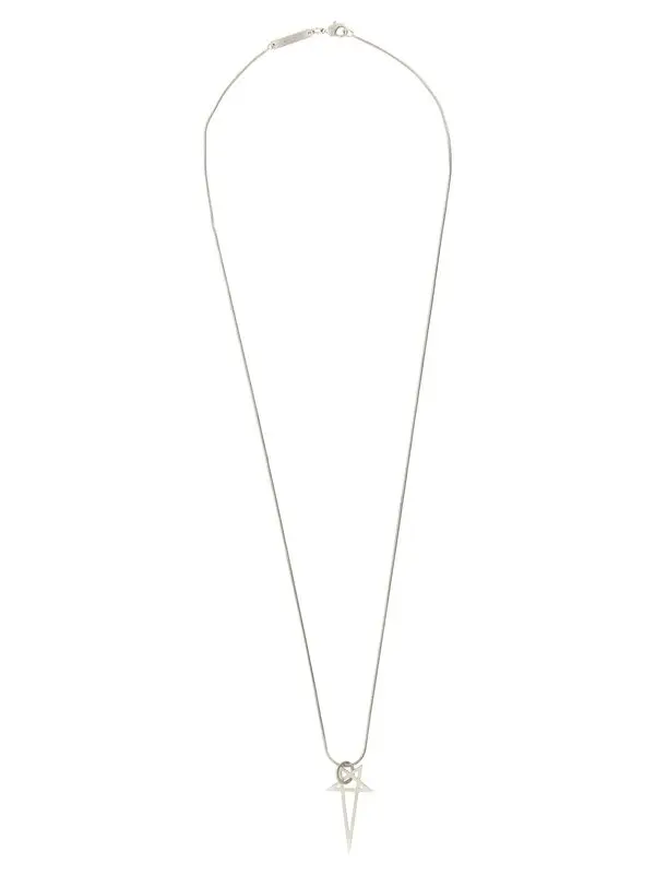 Rick Owens Pentagram Pendant Necklace