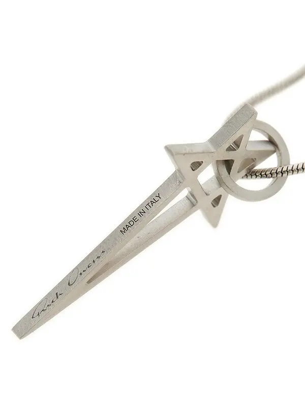 Rick Owens Pentagram Pendant Necklace