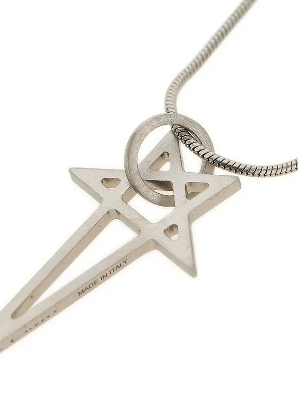 Rick Owens Pentagram Pendant Necklace